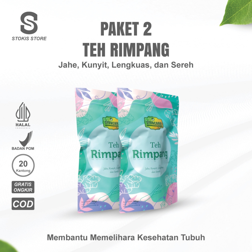 Jual Paket 2 Teh Celup Rimpang Syifacare Bahan Herbal Alami Original ...