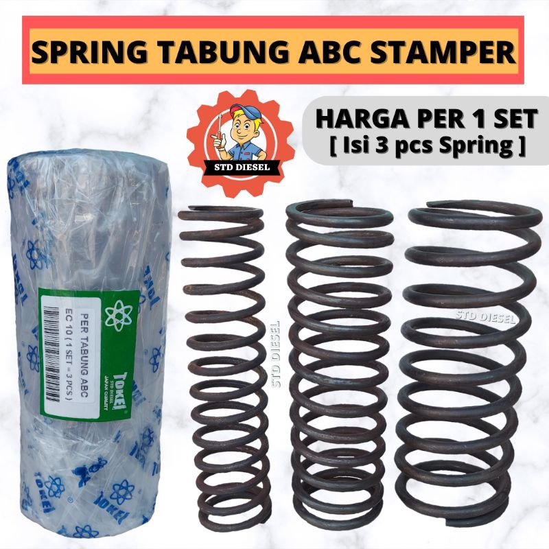 Jual SPRING TABUNG ABC STAMPER MERK TOKEI PER SEPRING PIR ISI 3 PCS ...