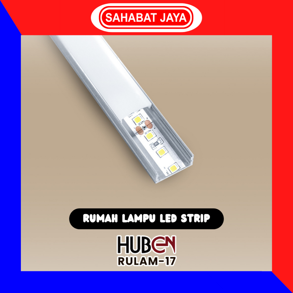 Jual Huben Rulam 17 List Rail Lis Rel Cover Casing Rumah Lampu ...