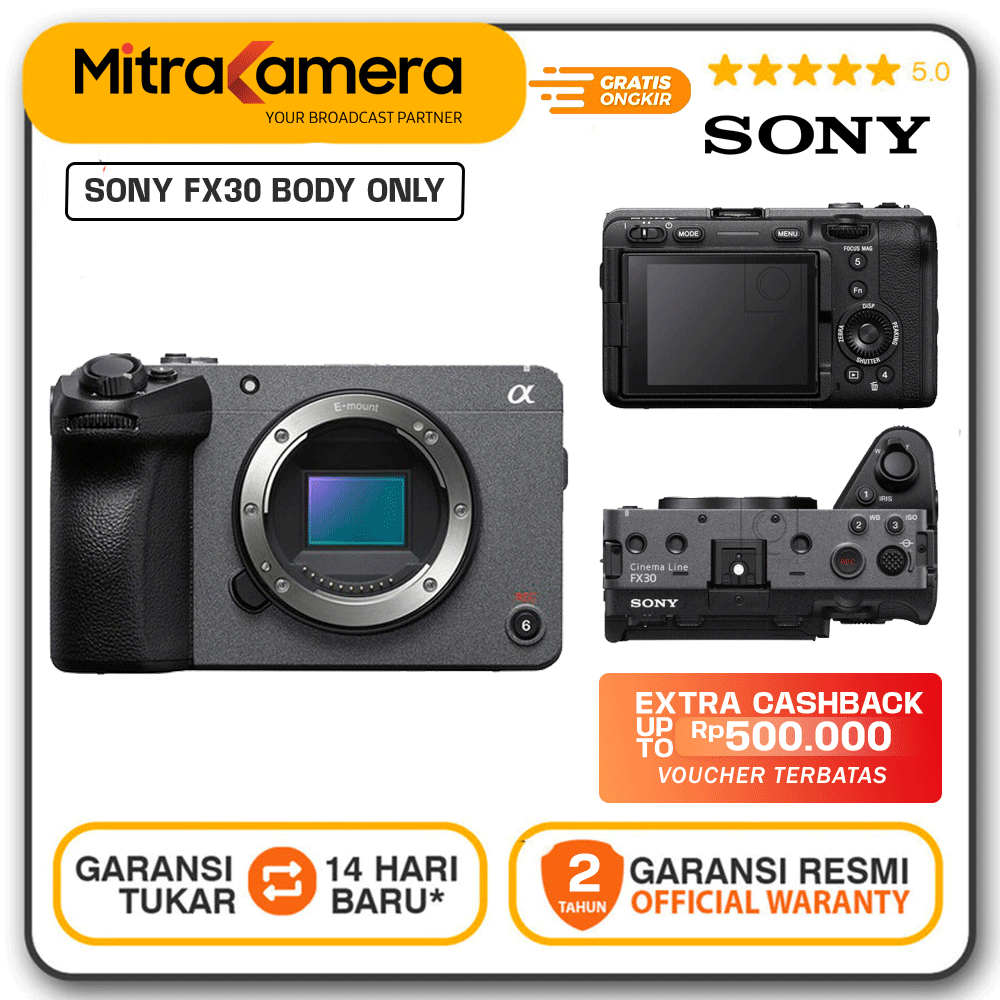 Jual Sony FX30 FX-30 Sony F X30 Digital Cinema Camera Official Waranty ...