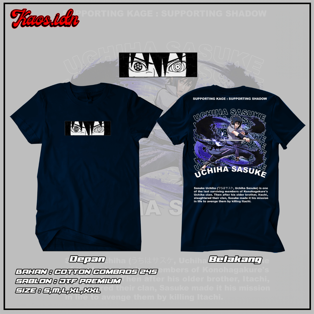 Jual [Bisa COD] NARUTO SHIPPUDEN Original Merchandise | Kaos Katun 24s Asli | Baju Kaos NARUTO ...