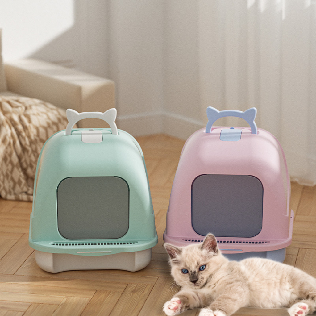 Jual Cat Litter Box Tertutup - Tempat Kucing Poop Tertutup - Bak Pasir ...