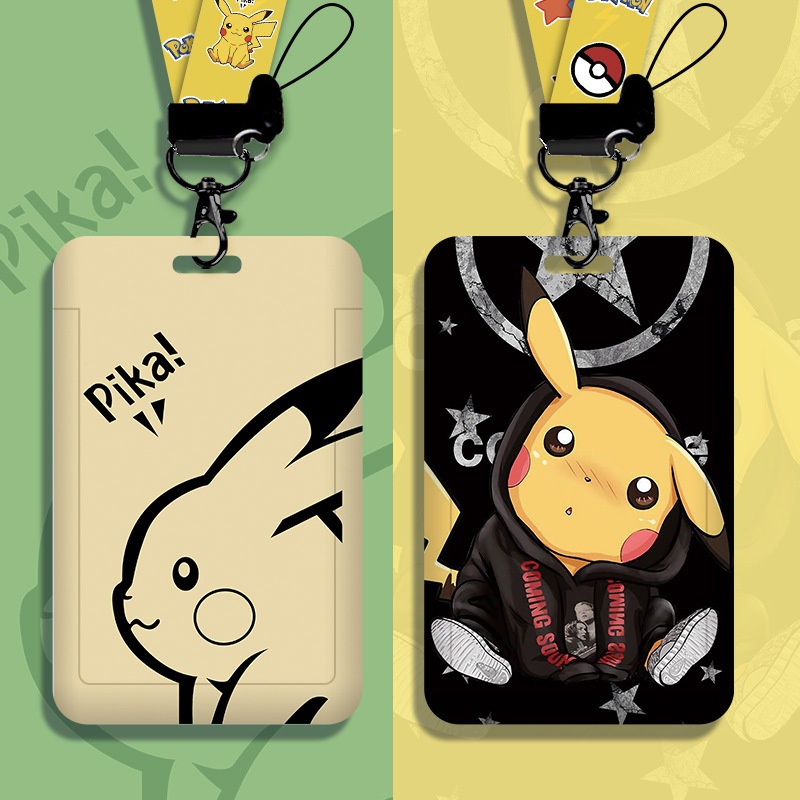 Jual Name Tag Lanyard ID Card Holder Gantungan Pokemon Pikachu ...