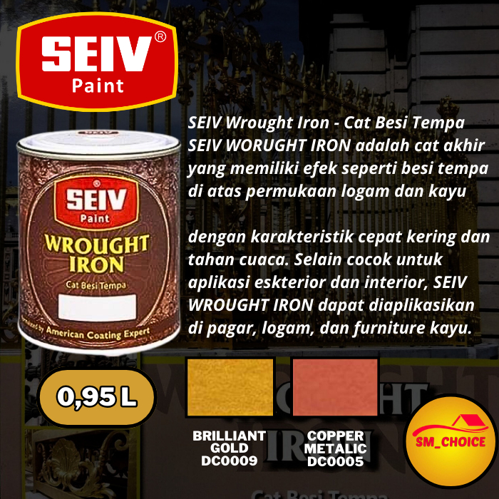 Jual SEIV CAT MINYAK KAYU DAN BESI 0,95 LITER TEMPA SEIV WROUGHT IRON 0 ...