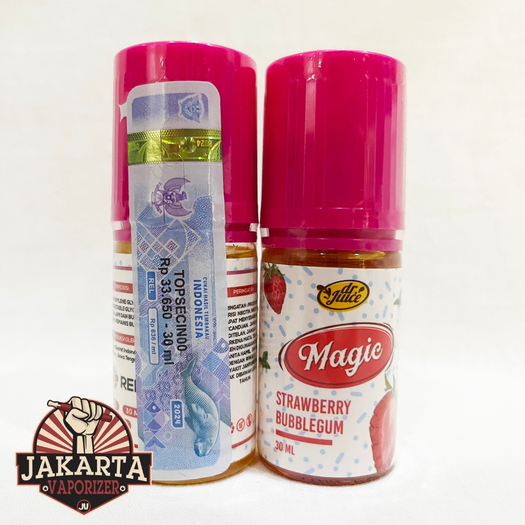 Jual [SALT] MAGIC STRAWBERRY BUBBLEGUM SALTNIC 30ML 25MG BY DR JUICE ...