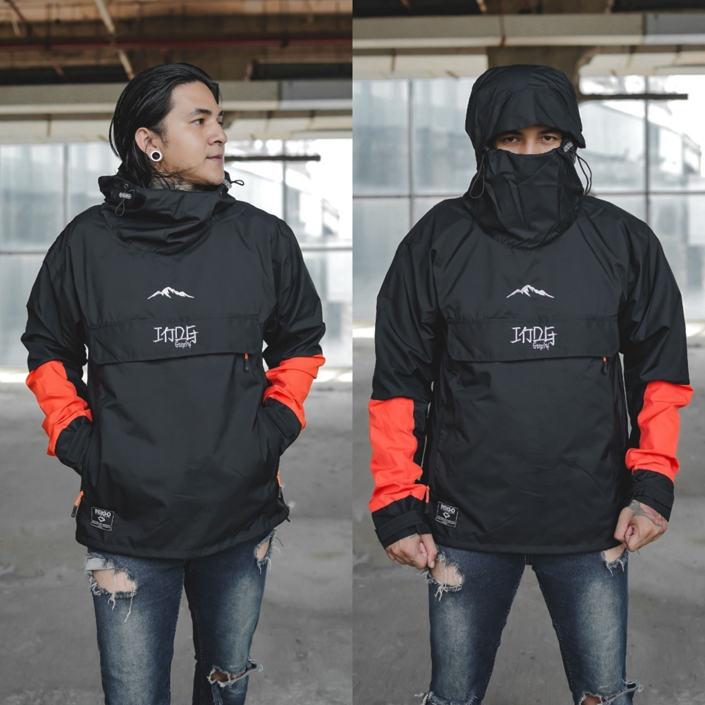 Jual Jaket Parasut Pria Gorpcore Premium - Jaket Gunung Waterproof Anti air Original Indigo ...