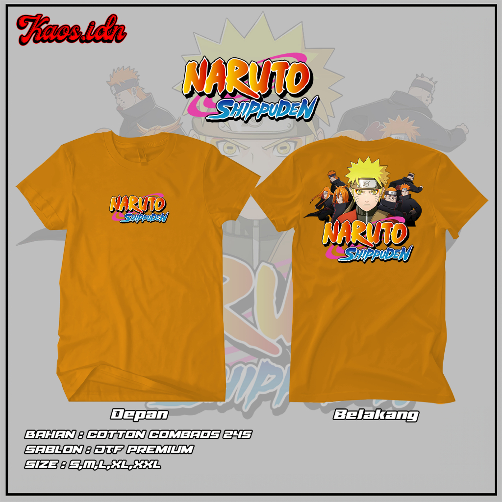 Jual [Bisa COD] NARUTO SHIPPUDEN Original Merchandise | Kaos Katun 24s ...