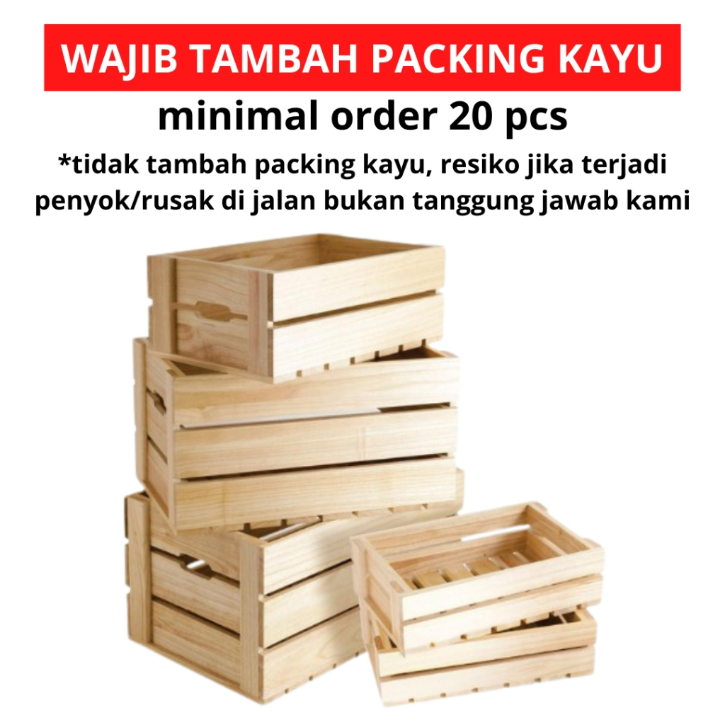 Jual Packing Kayu Tambahan Agar Aman | Shopee Indonesia