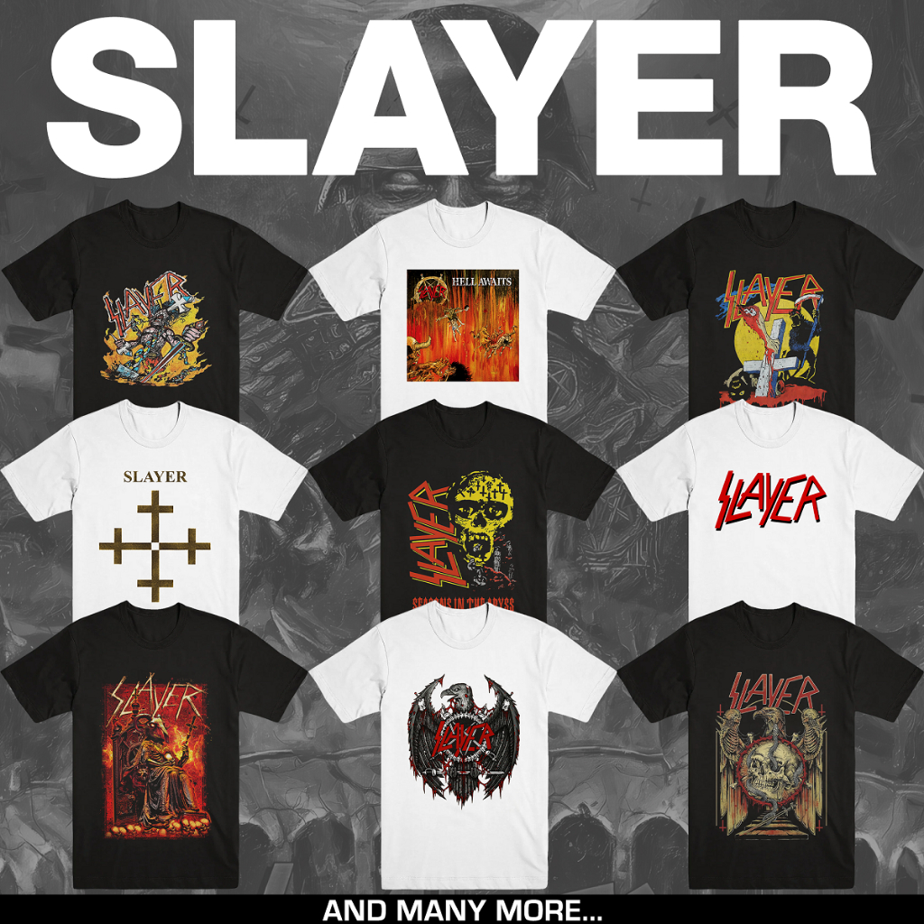 Jual SLAYER | T-SHIRT BAND | THRASH METAL | MERCHANDISE | Shopee Indonesia