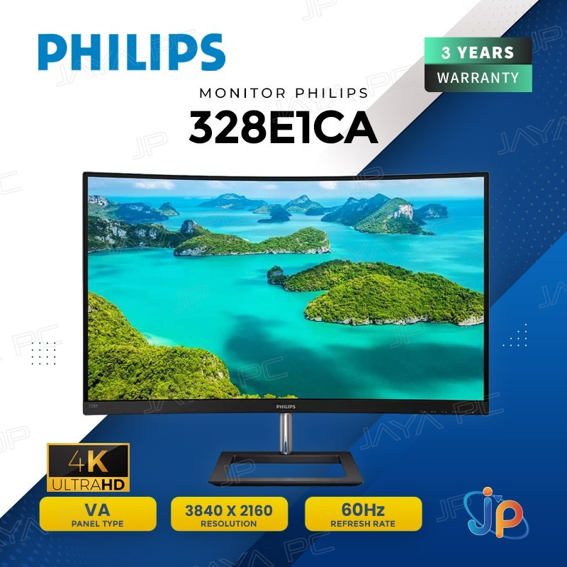 Jual Monitor Philips LED 328E1CA - 4K Curved UHD 32" Inch | Shopee ...