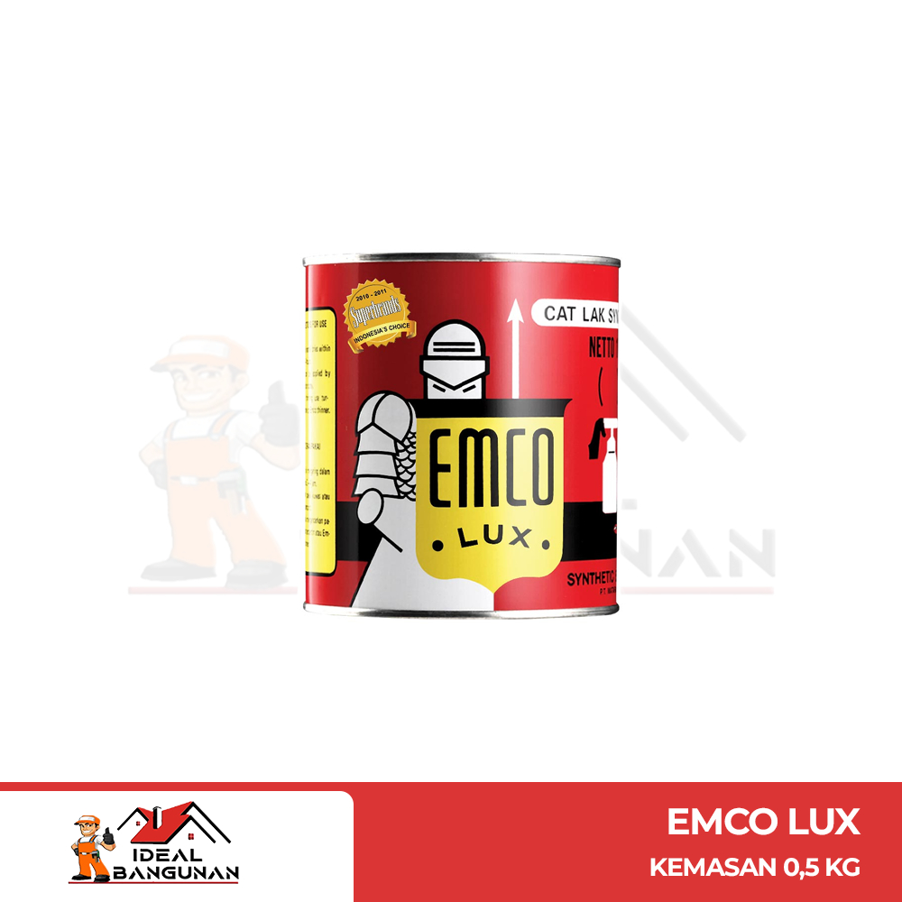 Jual [READY] CAT EMCO LUX KEMASAN 500GR / CAT BESI DAN KAYU / CAT EMCO ...