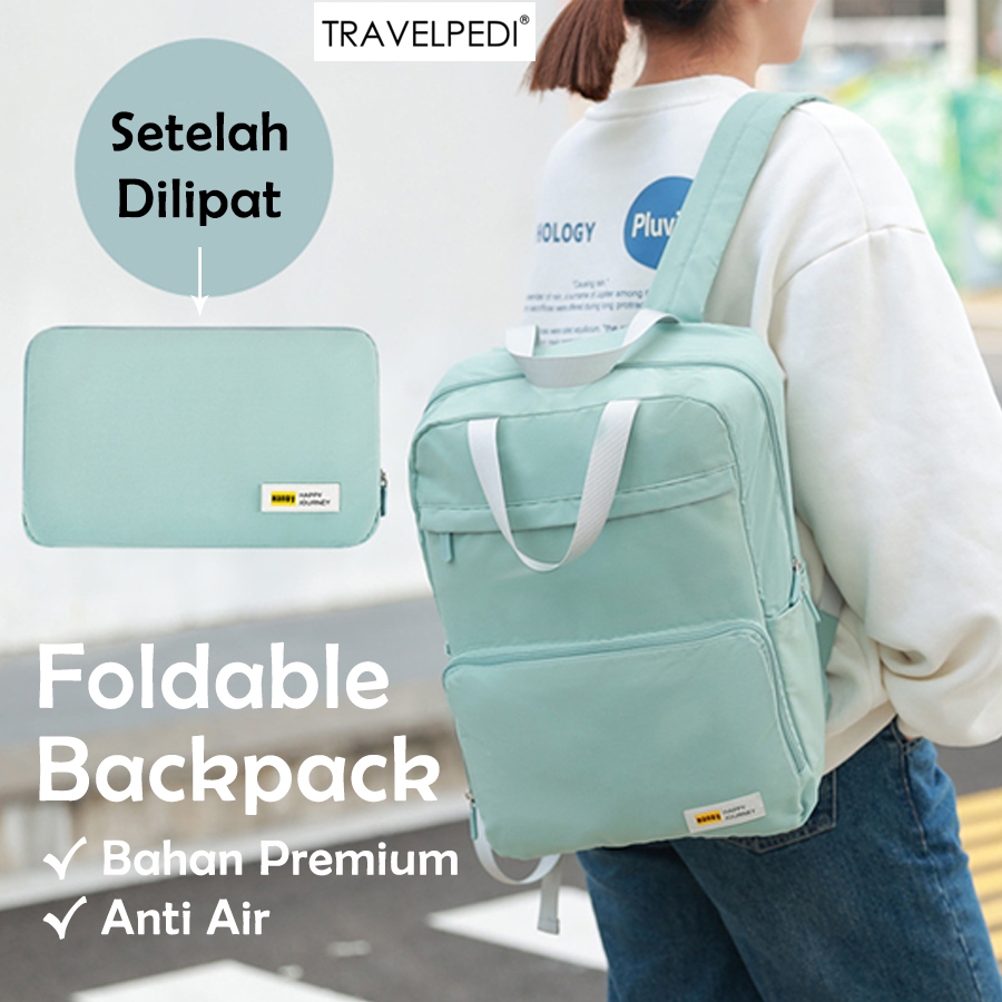 Jual Foldable Backpack Tas Ransel Lipat Tas Laptop Kampus Sekolah ...