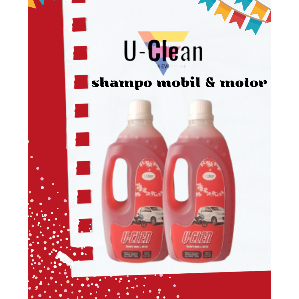 Jual U-CLEAN SHAMPO MOBIL & MOTOR 1 LITER TERMURAH | Shopee Indonesia
