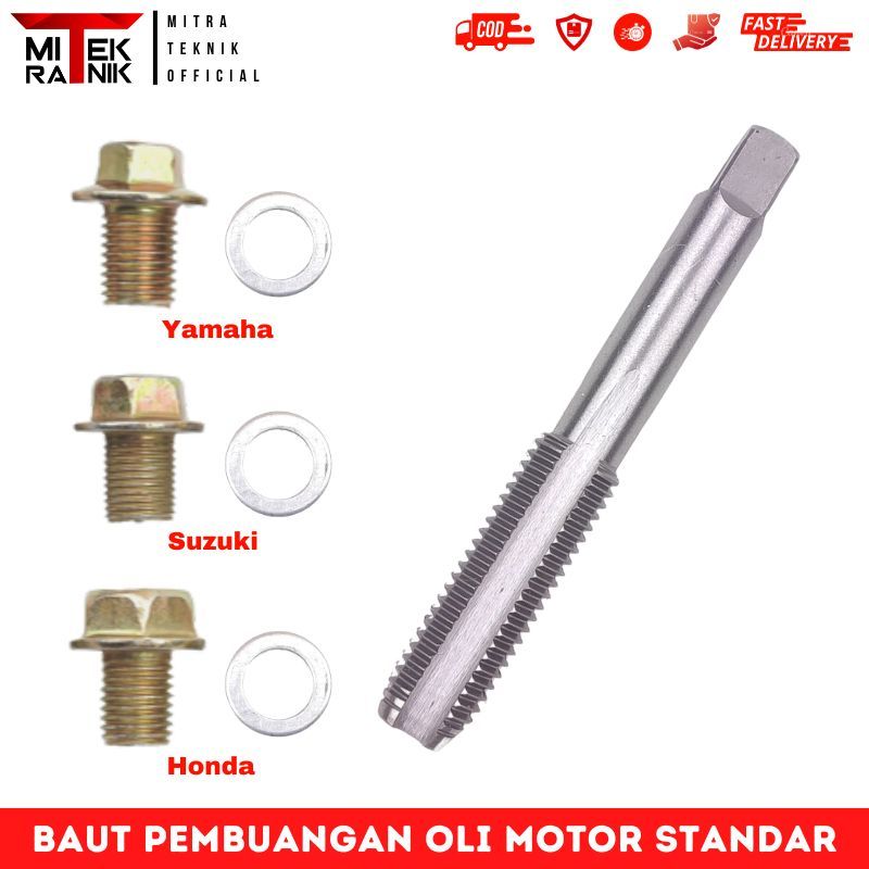 Jual Hand Tap Set Baut Pembuangan Oli Standar Motor Honda Yamaha Dll ...