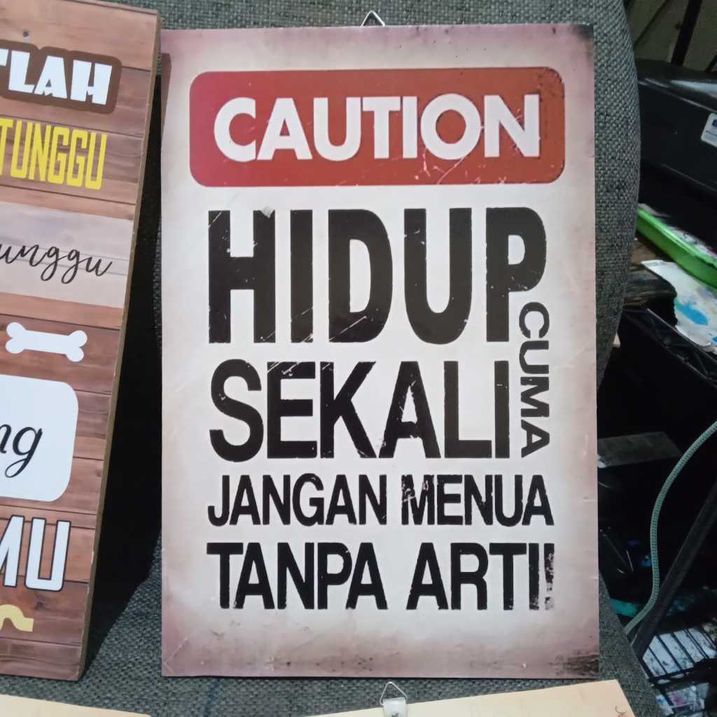 Jual Poster Quotes MDF (bisa costume) bebas design motifasi motivasi ...