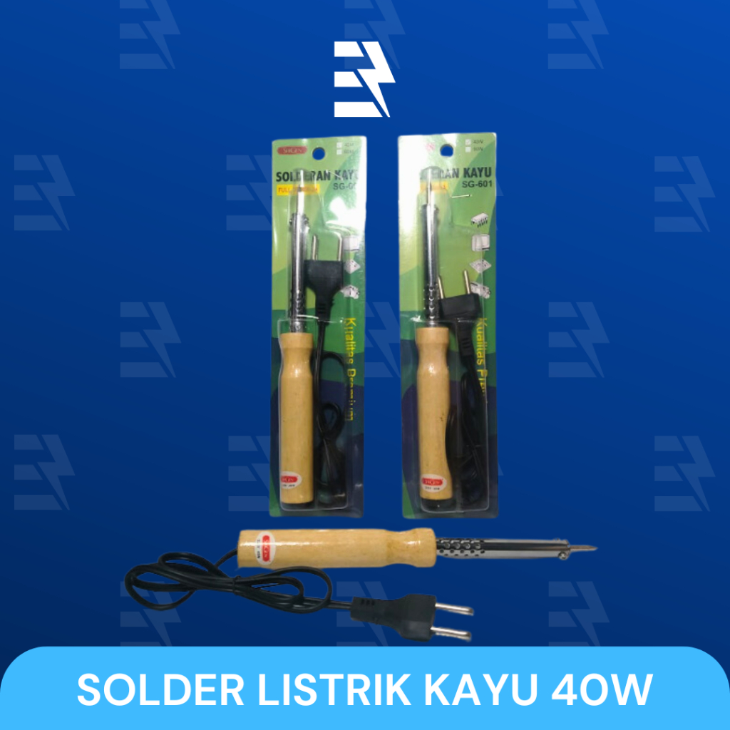 Jual SHIGEN SOLDER LISTRIK GAGANG KAYU TIMAH / SOLDERING IRON 40W ...