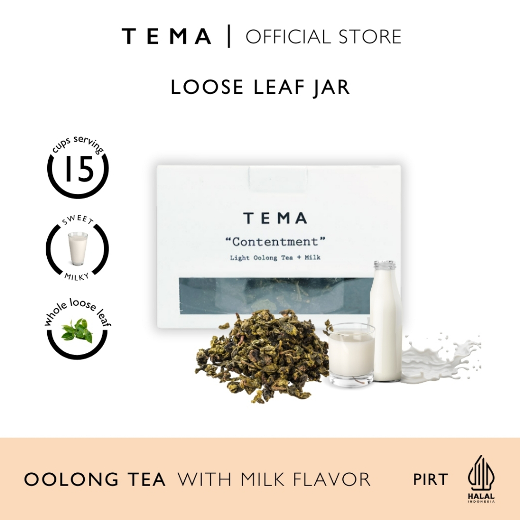 Jual Contentment - Oolong Milk Tea - TEMA Tea Jar - 15 Servings ...