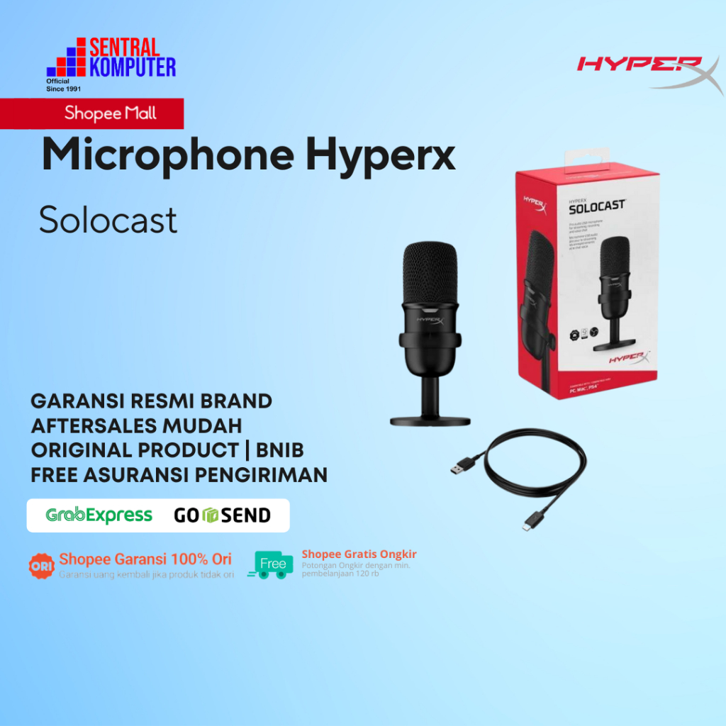 Jual Microphone Hyper X Solocast | Shopee Indonesia