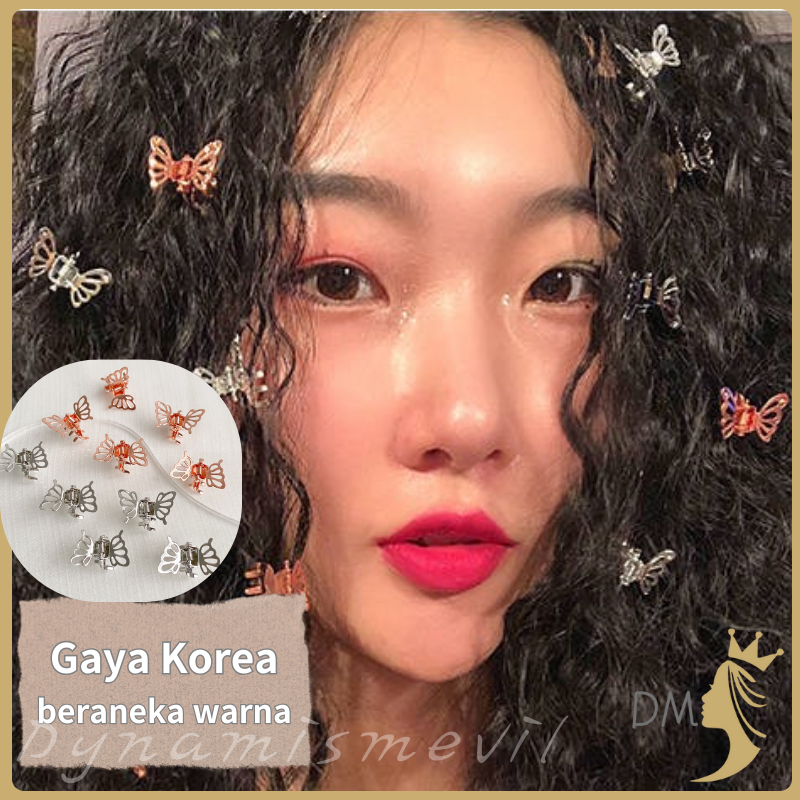 Jual COD⭐Aksesori Rambut Serba Cocok Klip Rambut Mini Kupu-kupu Logam ...