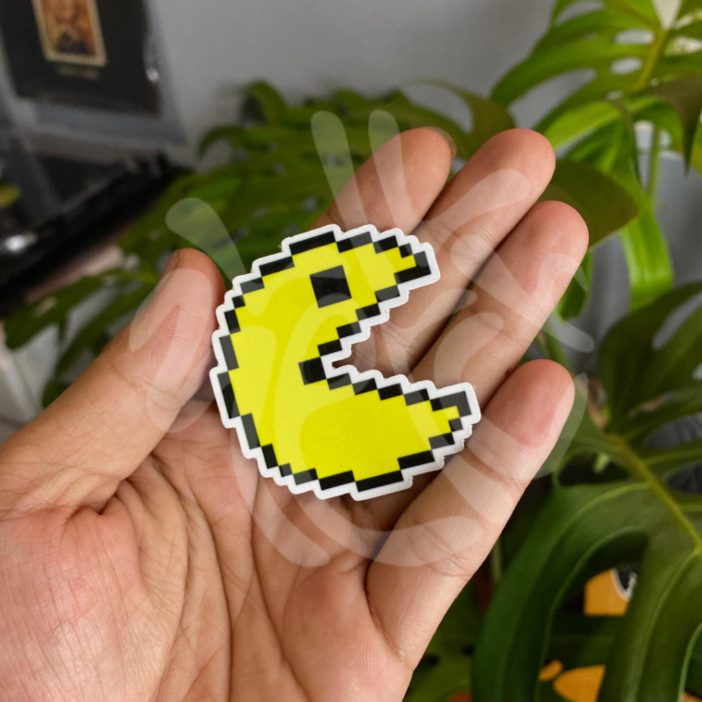 Jual sticker pacman pixel / sticker / aesthetic sticker / sticker ...