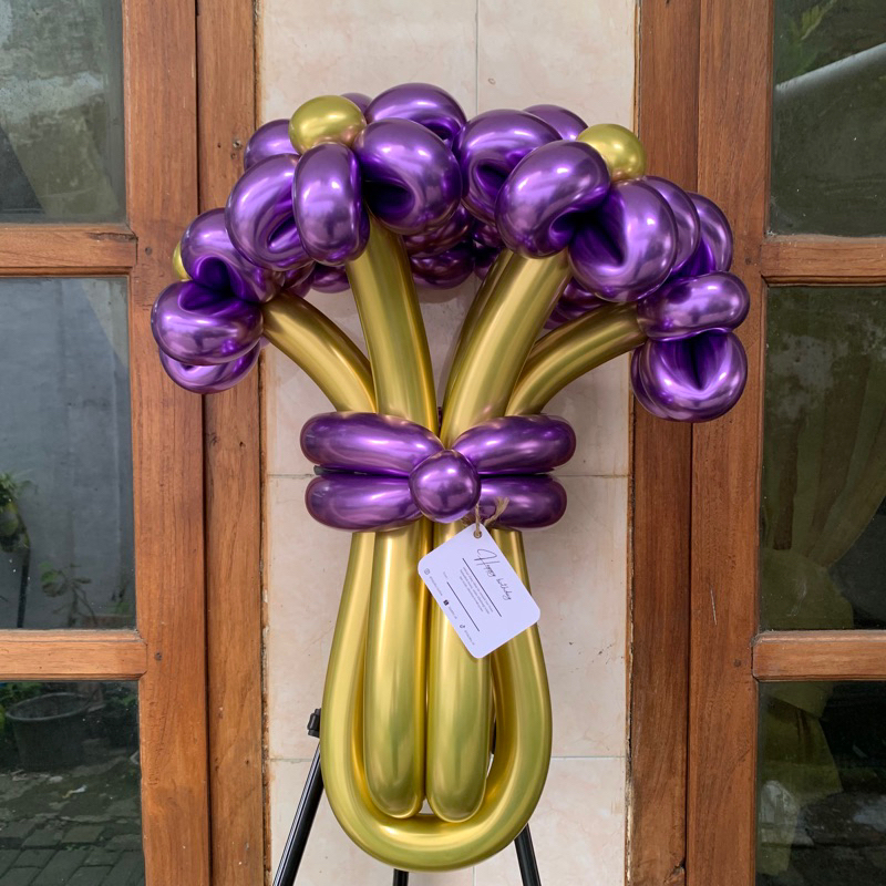 Jual BUKET BUNGA BALON TANGKAI PENDEK / buket balon malang | Shopee ...