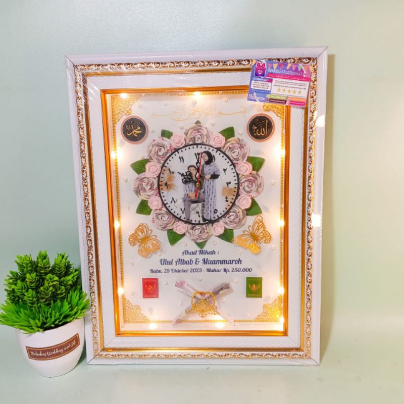 Jual Mahar Pernikahan Jam Foto / Mahar Islami / Bingkai Mahar ...