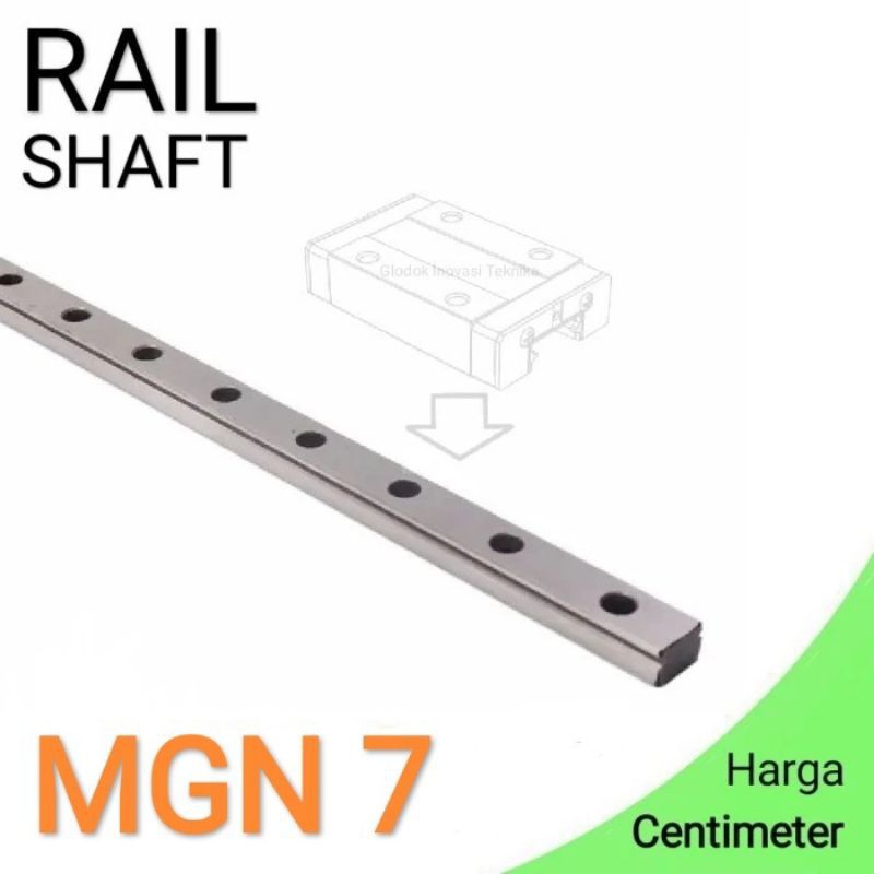 Jual Rail Rel As Shaft Linear Guide Mgn7 Mgn 7 Mgn7h Mgn7c 7mm Mm Cnc Miniature Shopee Indonesia
