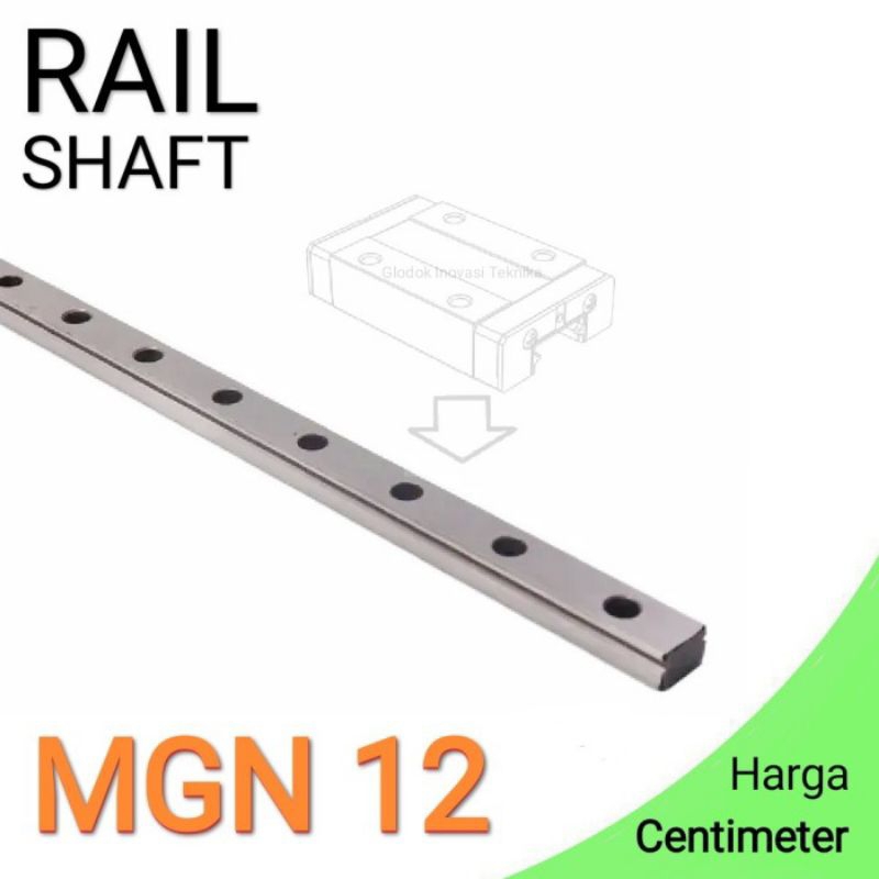 Jual Rail Rel As Shaft linear guide MGN12 MGN 12 MGN12H MGN12C 12mm CNC ...