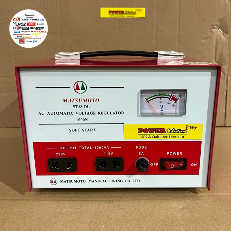 Jual Stabilizer Stavol MATSUMOTO 1000 Watt 1000N 1000Va AVR Ac ...