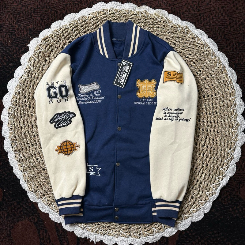 Jual Jaket Varsity Baseball Original FULL BORDIR-Jaket Bomber Varsity ...