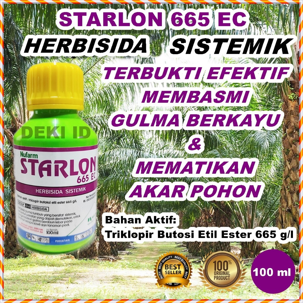 Jual Starlon 665 EC 100 ml Herbisida Sistemik Obat Pembasmi Akar Pohon ...