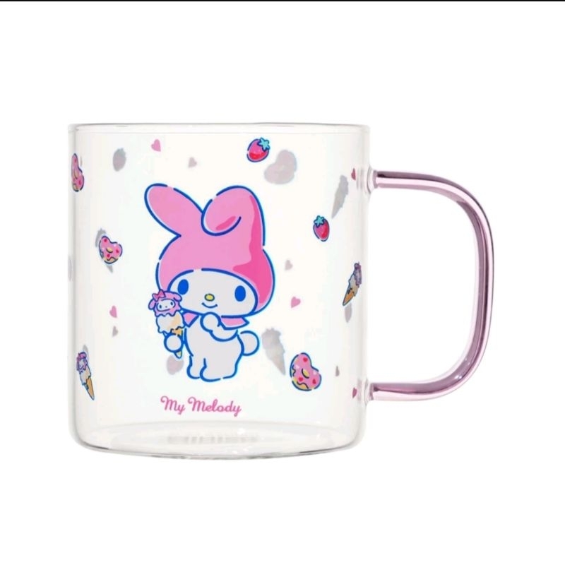 Jual Official BALI MINISO Mug / Gelas Kaca Sanrio Sanrio Water Glass ...