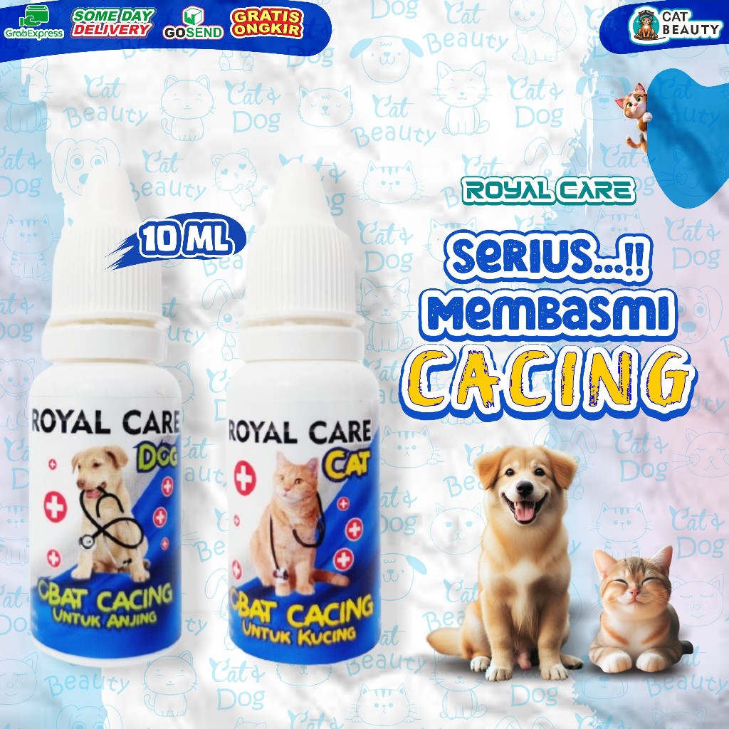 Jual Royal Care Obat cacing kucing anjing Mengatasi kucing cacingan ...