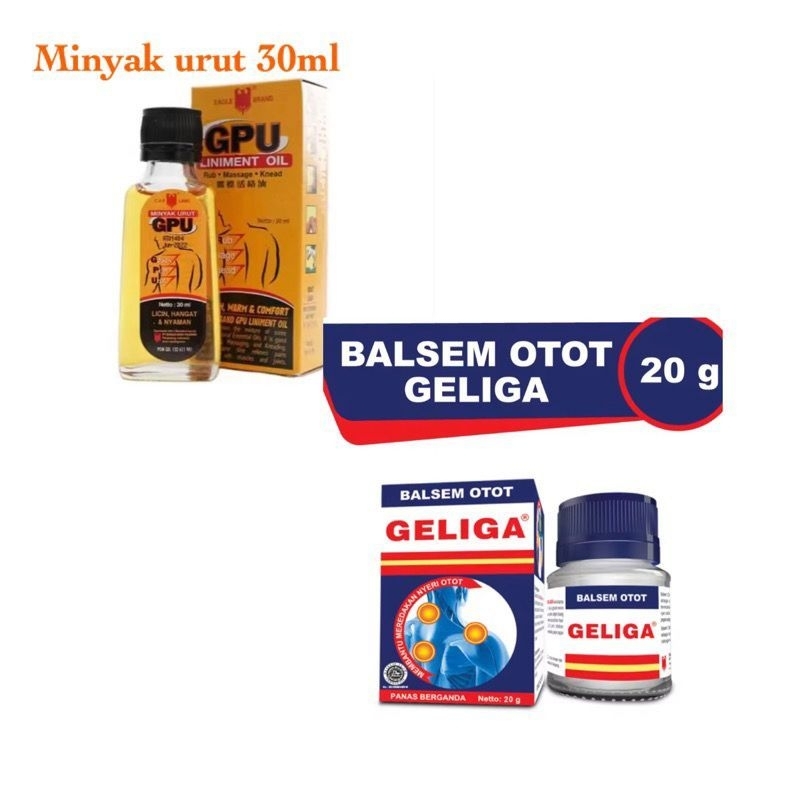 Jual MINYAK URUT GPU-BALSEM GELIGA | Shopee Indonesia