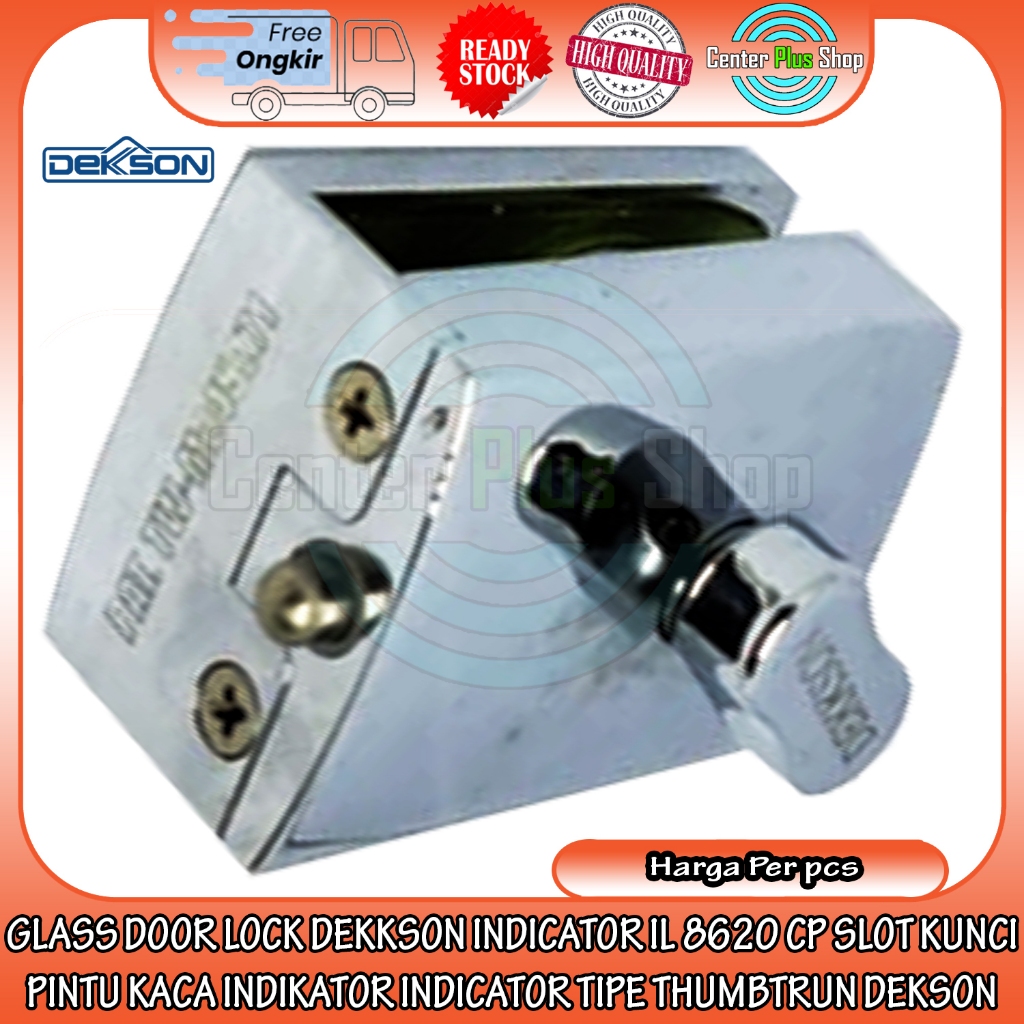 Jual GLASS DOOR LOCK DEKKSON INDICATOR IL 8620 CP SLOT KUNCI PINTU KACA ...