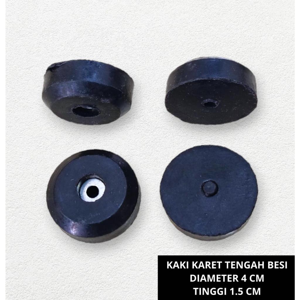 Jual Kaki Box Karet Tengah Besi 4cm Tinggi 0.9cm Bulat 4 cm Tinggi 0.9 ...