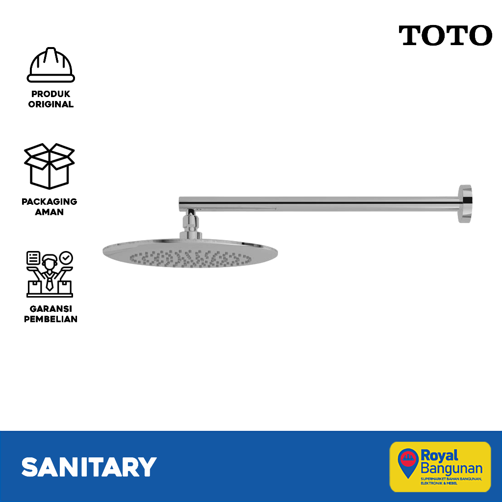 Jual TOTO TX488SLZ Fixed Shower Head Dia=250mm | Head Shower | Shopee ...