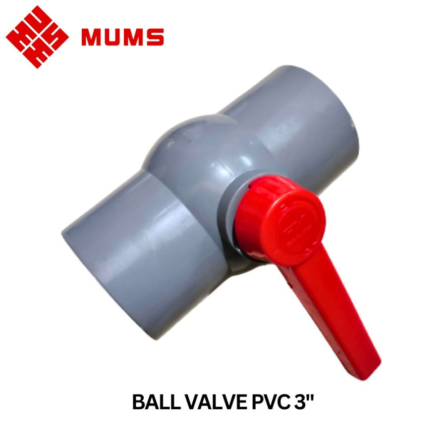 Jual BALL VALVE STOP KERAN KRAN AIR KAMAR MANDI PVC 3 INCHI/ BALL VALVE ...