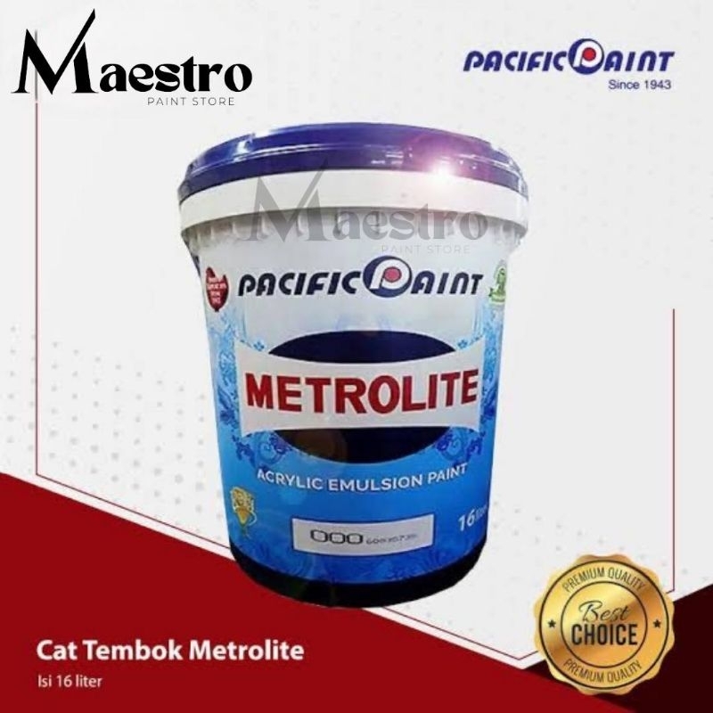 Jual CAT TEMBOK METROLITE 16 LITER / 25 KG KHUSUS PUTIH | Shopee Indonesia