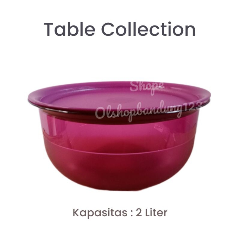 Jual Tupperware Table Collection 1L Mangkok Table Colection 2L | Shopee ...