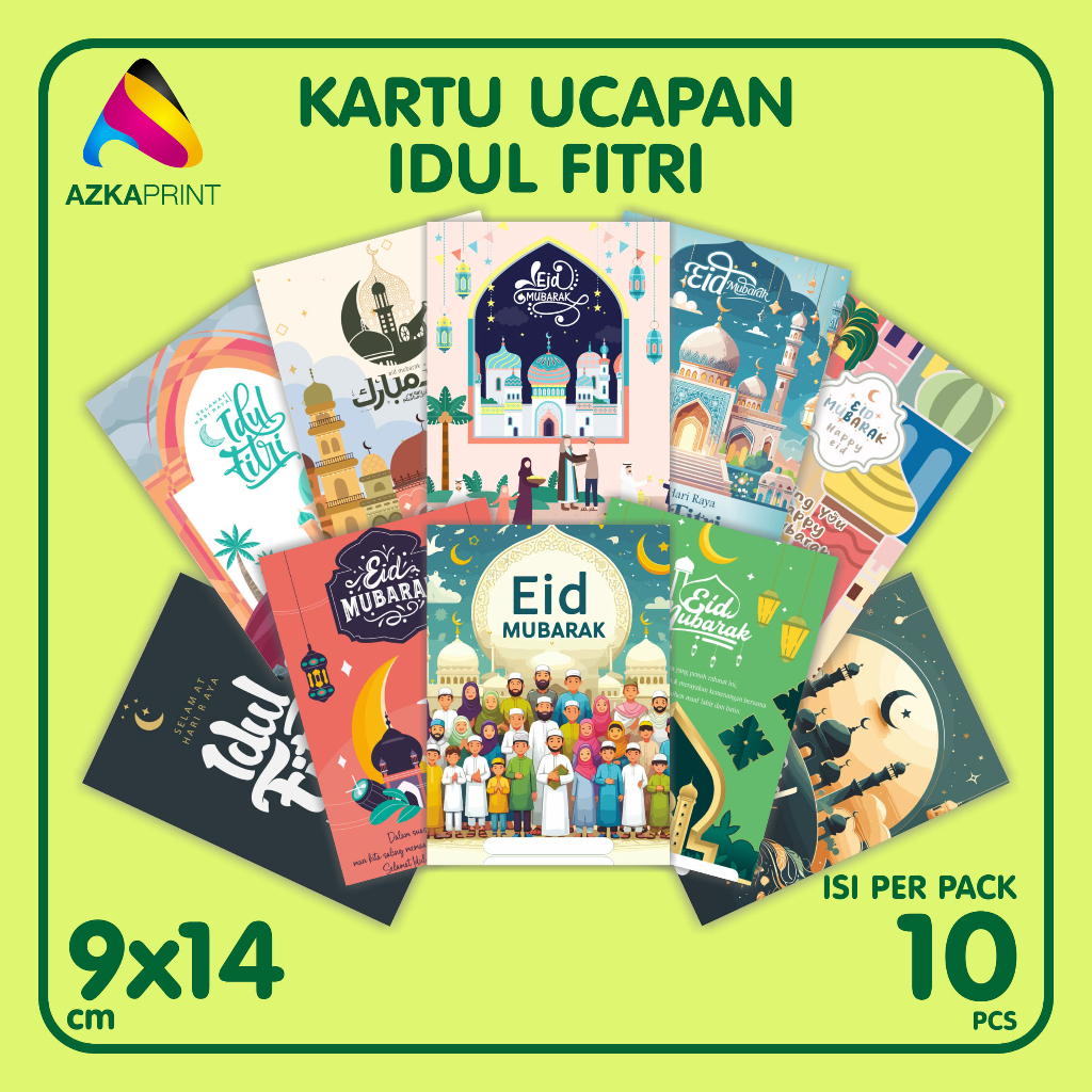 Jual Kartu Ucapan Lebaran / kartu idul fitri / Greating Card Idul Fitri ...