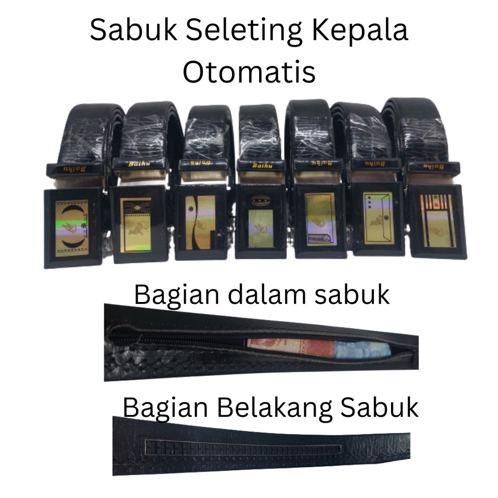 Jual Sabuk Ikat Pinggang Pria Dewasa Model Seleting Bisa Buat Taruh ...