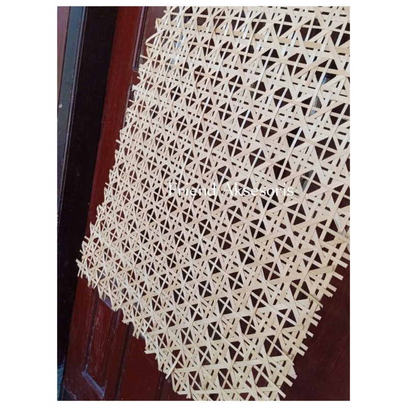 Jual Anyaman Bambu Alami Motif Batik Ukuran Besar | Shopee Indonesia