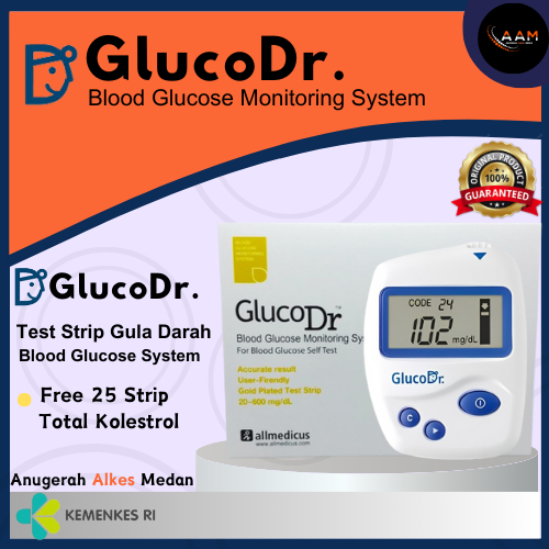 Jual GLUCO DR ALAT CEK GULA DARAH BIO SENSOR AGM 2100 + STRIP GULA ...