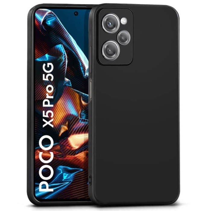 Jual Xiaomi Poco X5 Pro 5G Case Softcase BLACK MATTE CAMERA PROTECTION ...