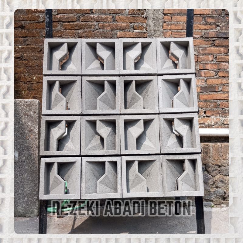 Jual Roster Beton Minimalis Modern, Roster Beton Anti Tampias Motif ...