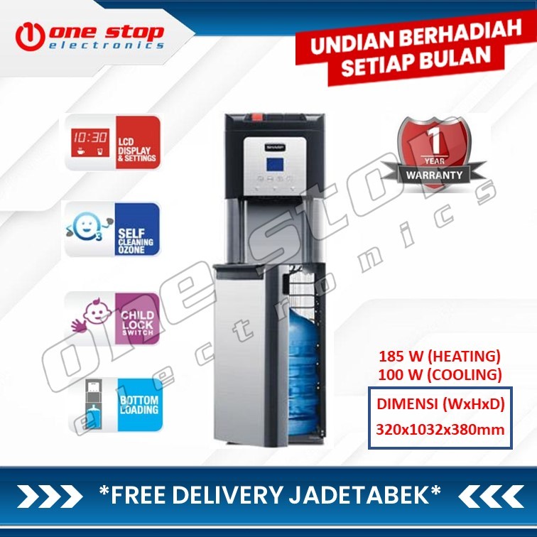 Jual SHARP SWD-78EHL-SL Dispenser Air Bottom Loading | Shopee Indonesia