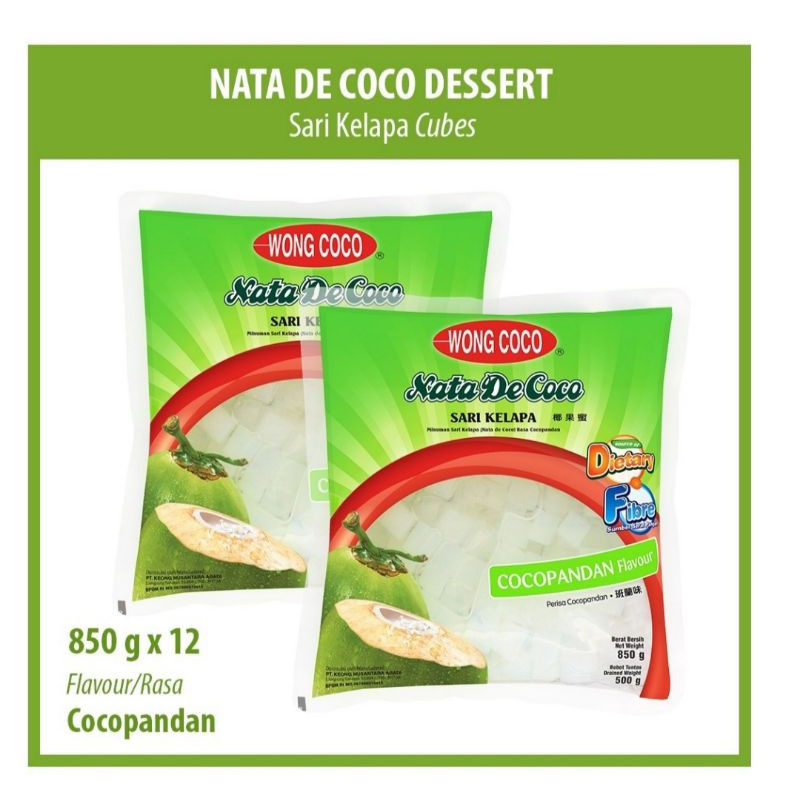 Jual WONG COCO NATA DE COCO CUBES 800gr | Shopee Indonesia