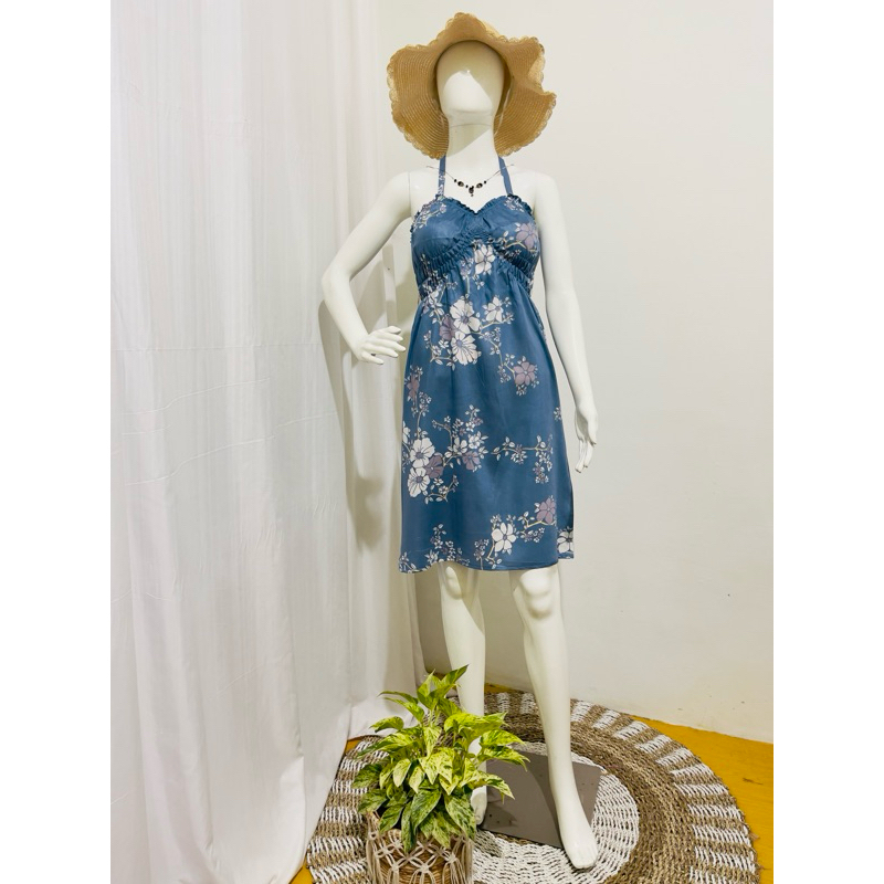 Jual Dress/daster midi Yunisara daster kerut dada solo daster sexy ...