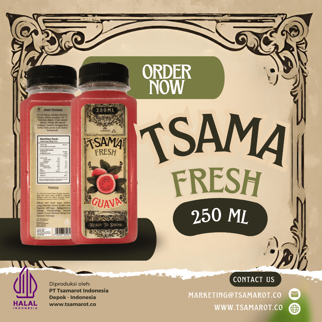 Jual Tsama Fresh- Guava Juice 250 mL- Jus Jambu Merah - Juice - 250 mL ...